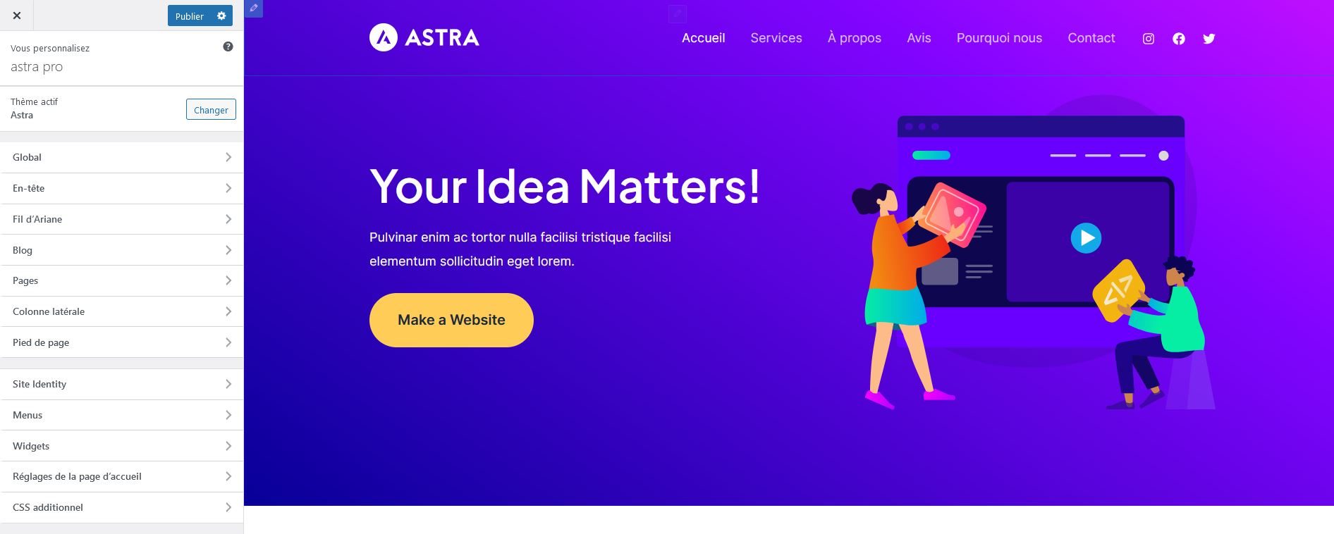 Astra Pro : L'extension ultime offerte par WPServeur