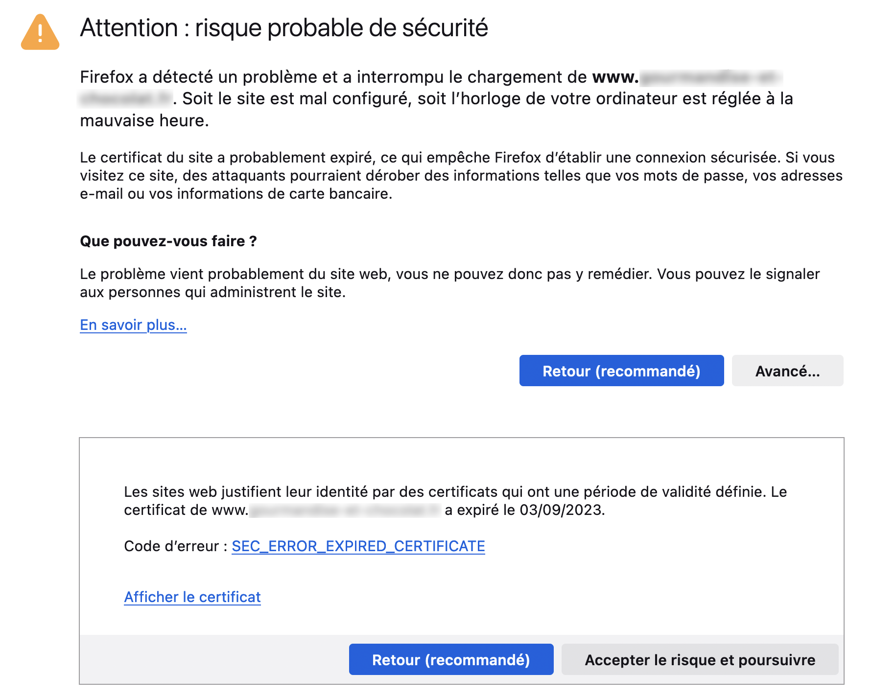 Que faire en cas d’erreur sur mon WordPress